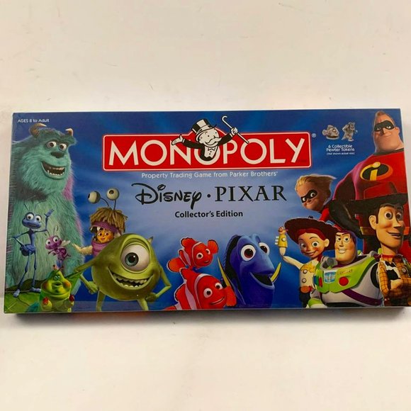 Hasbro | Games | Vintage Monopoly Disney Pixar Collectors Edition Board ...